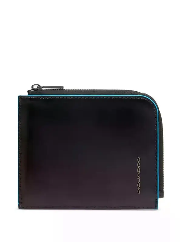 PIQUADRO Zip-up Cardholder - Black