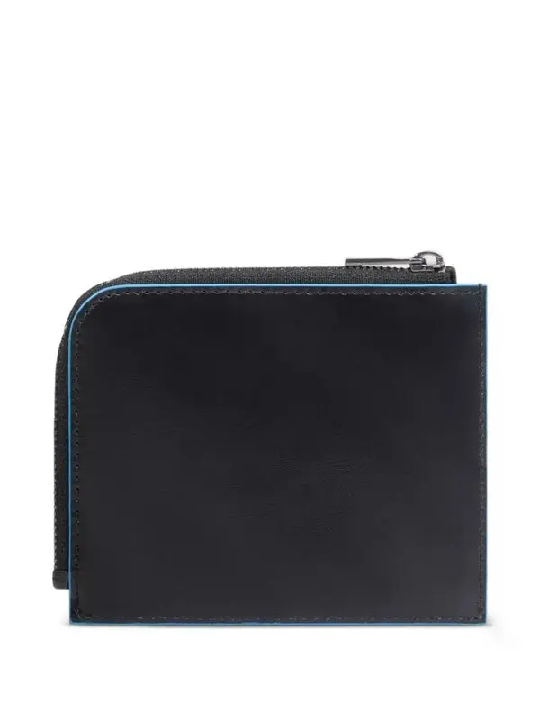 PIQUADRO Zip-up Cardholder - Black