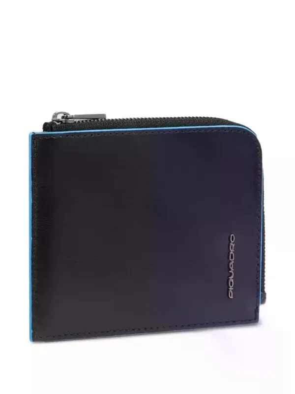 PIQUADRO Zip-up Cardholder - Black