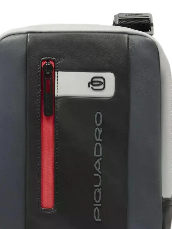 PIQUADRO Messenger Bag With Front Zip Pocket