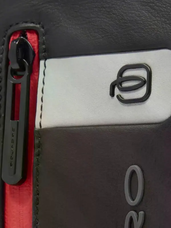 PIQUADRO Messenger Bag With Front Zip Pocket