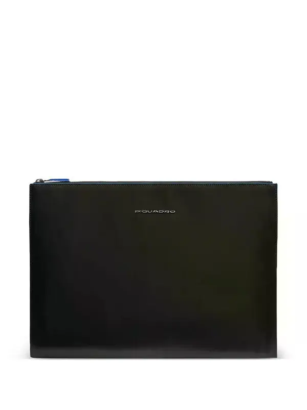 PIQUADRO Leather Clutch - Black