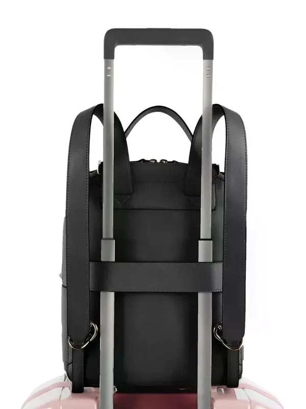 PIQUADRO Leather Ipad Backpack - Black