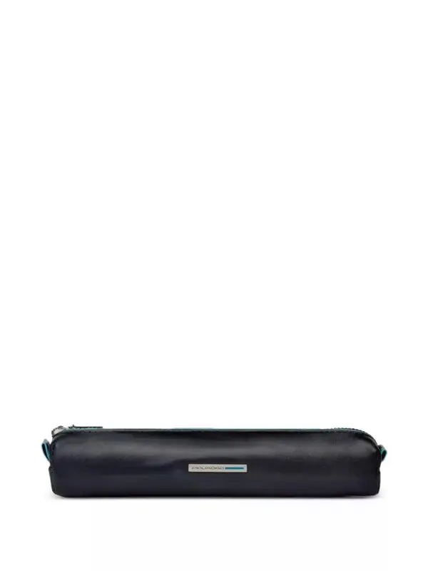 PIQUADRO Leather Pencil Case - Blue