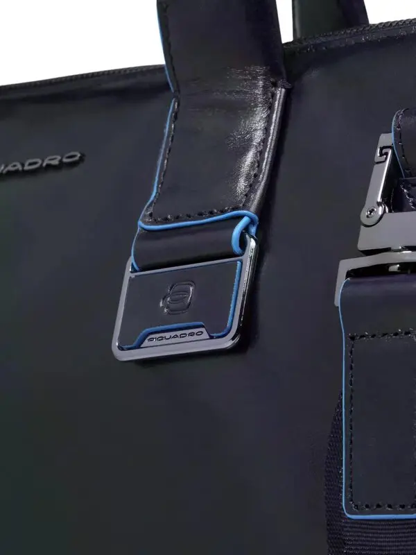 PIQUADRO Leather Laptop Bag - Blue