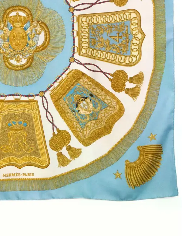 Hermès 1987 Poste Et Cavalerie Silk Scarf