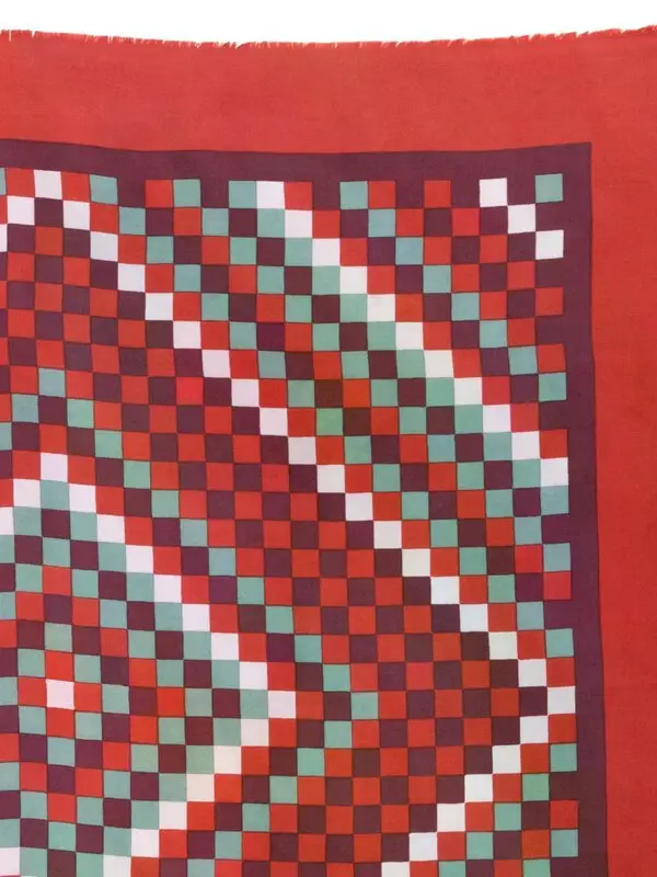 Saint Laurent 1990s Geometric-print Silk Scarf