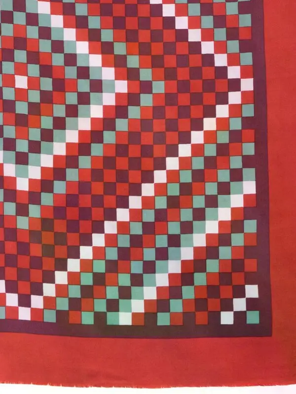 Saint Laurent 1990s Geometric-print Silk Scarf