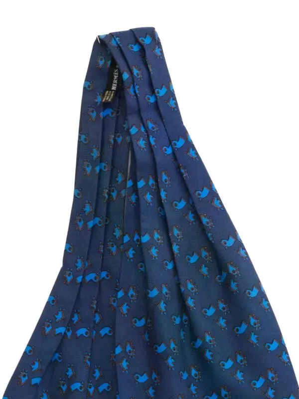 Hermès 2000s Printed Silk Scarf