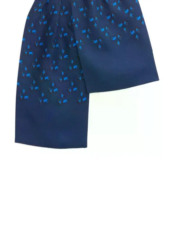 Hermès 2000s Printed Silk Scarf