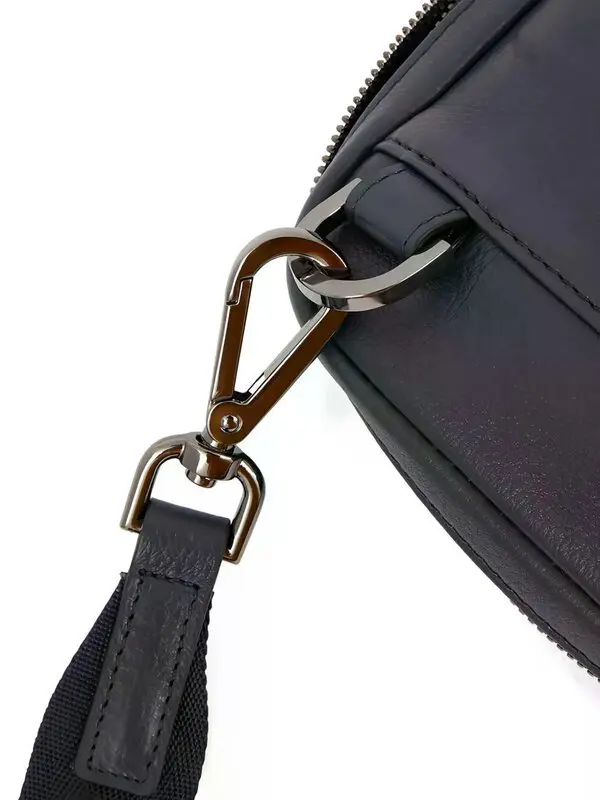 PIQUADRO Mini Leather Crossbody Bag - Blue