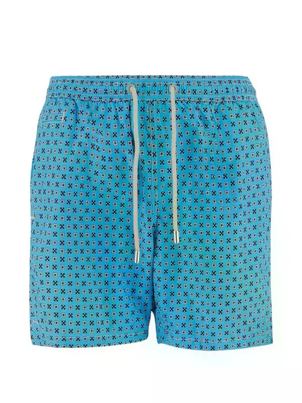 MC2 SAINT BARTH Patterned Swim Shorts - Blue