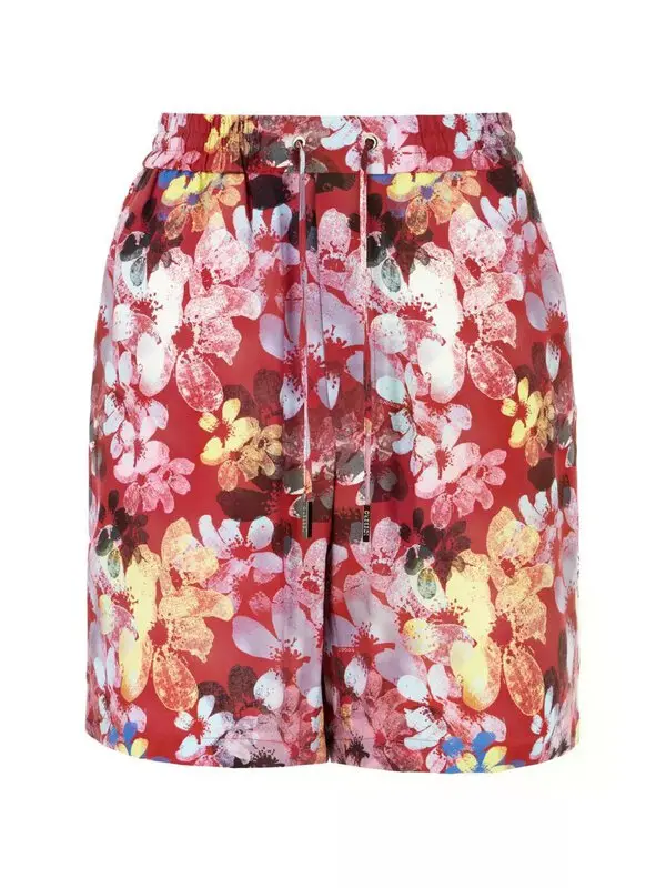 Iceberg Floral-print Bermuda Shorts - Red