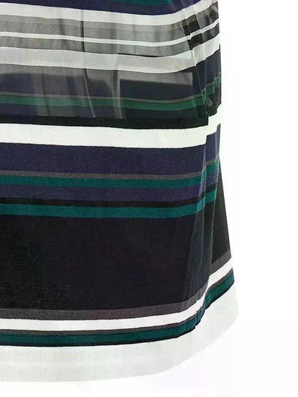 Sacai Striped T-shirt - Black