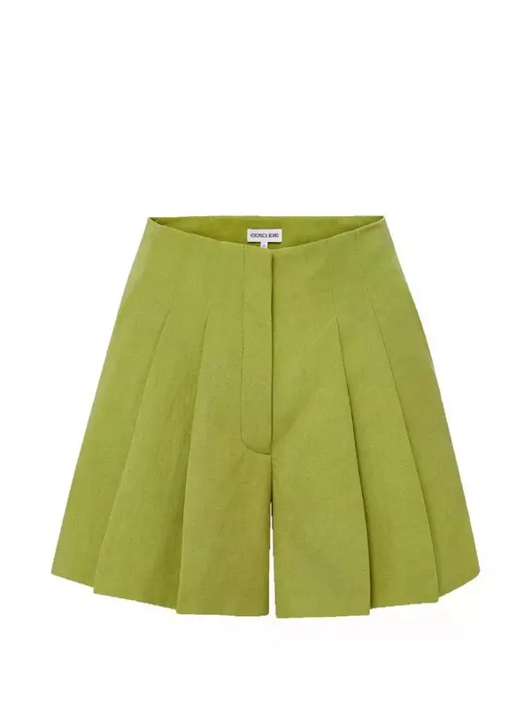 Veronica Beard Gables Pleated Shorts - Green