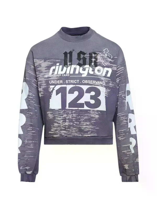 RIVINGTON ROI REBIS Graphic-print Sweatshirt - Purple