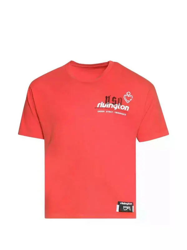 RRR123 Membership Uso Logo-graphic T-shirt - Red