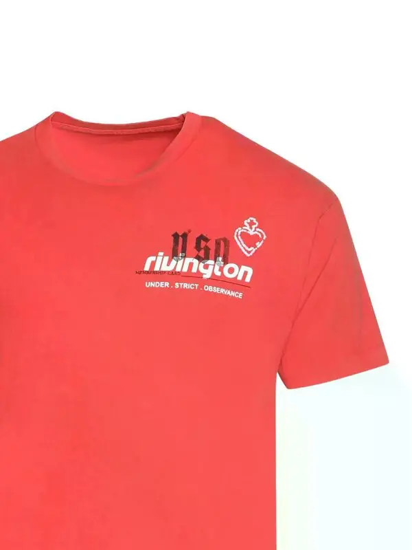 RRR123 Membership Uso Logo-graphic T-shirt - Red