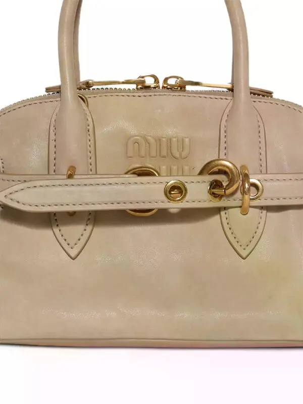 Miu Miu Small Top-handle Shoulder Bag - Neutrals