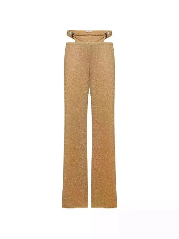 Oseree Lumière Multi-ring Cut-out Trousers - Gold