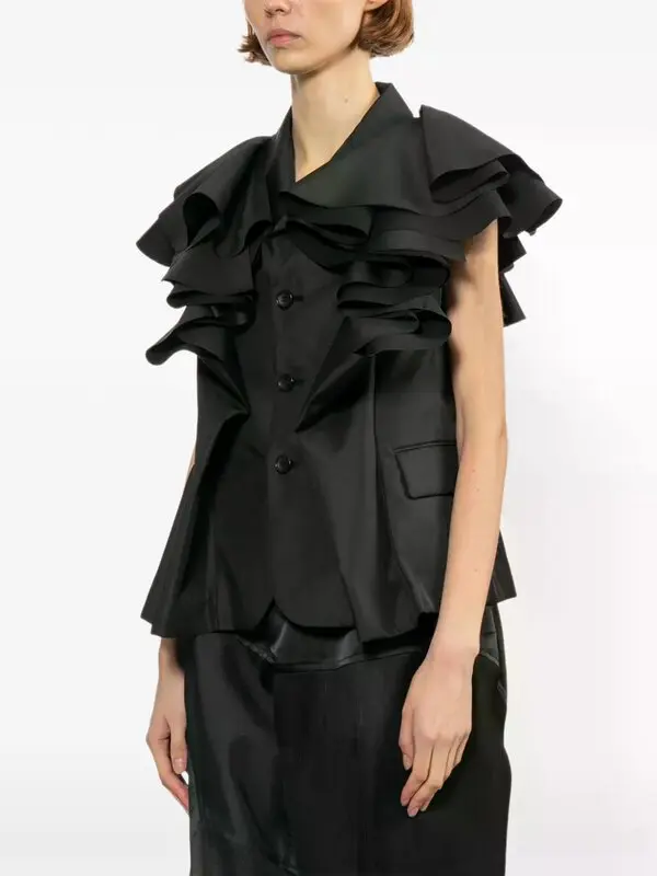 Comme Des Garçons Ruffled Coat