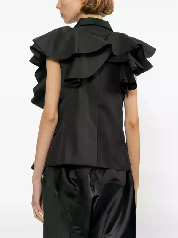 Comme Des Garçons Ruffled Coat