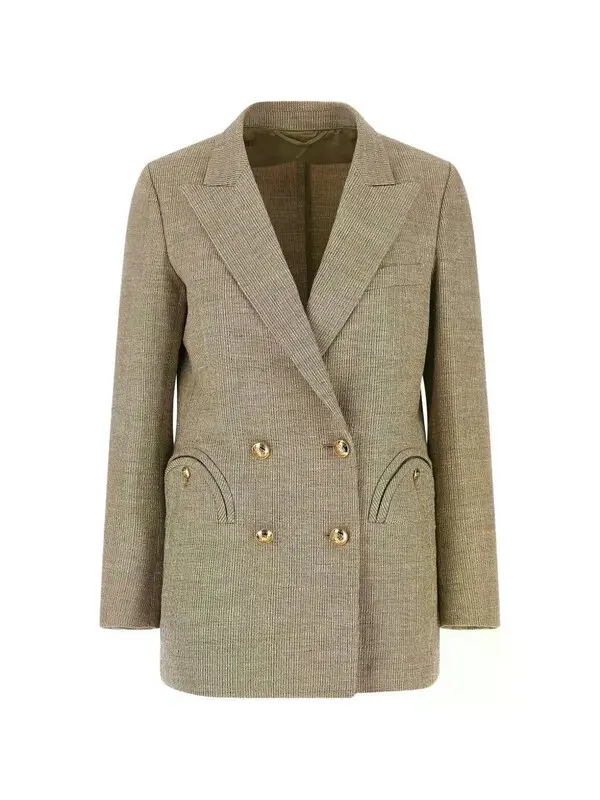 BLAZÉ MILANO Marisa Double-breasted Blazer - Neutrals