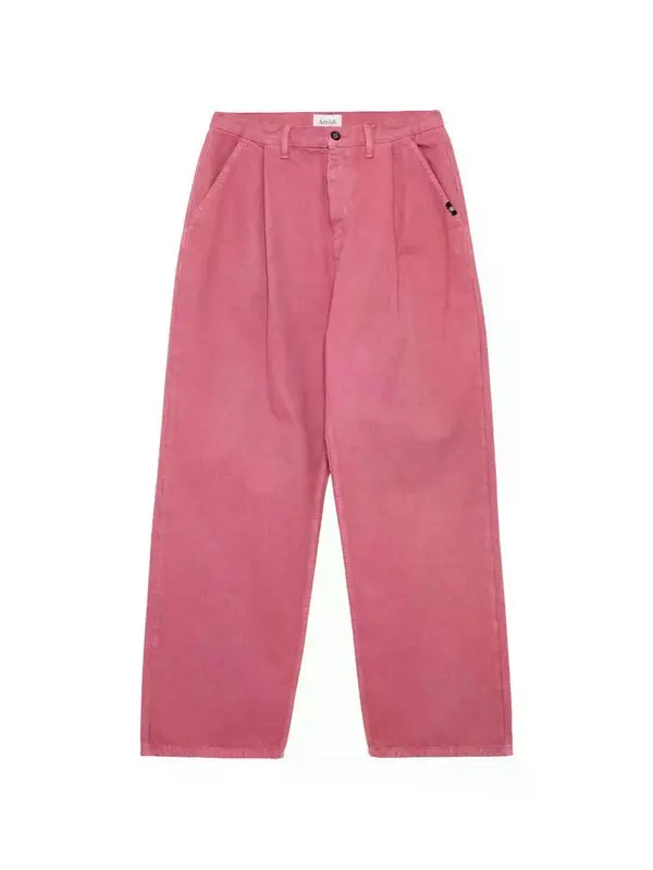 AMISH Pleated-front Trousers - Pink