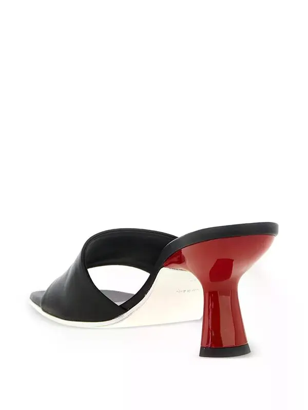 Vicini Lavenue Leather Sandals - Black