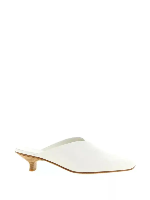 Vicini Lavenue Leather Mules - White