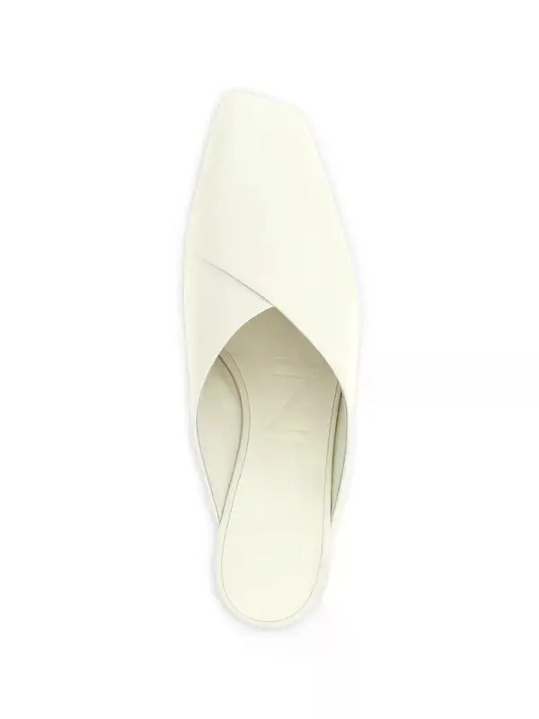 Vicini Lavenue Leather Mules - White