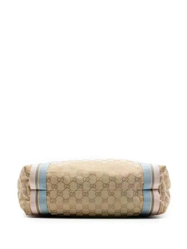 Gucci Gg Canvas Web Tote Bag - Neutrals