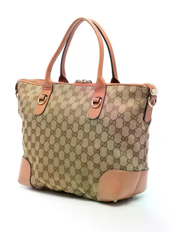 Gucci Gg Canvas Heart Bit Satchel - Neutrals