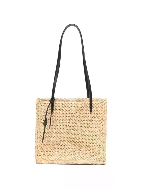 Manebí Raffia Shoulder Bag - Neutrals