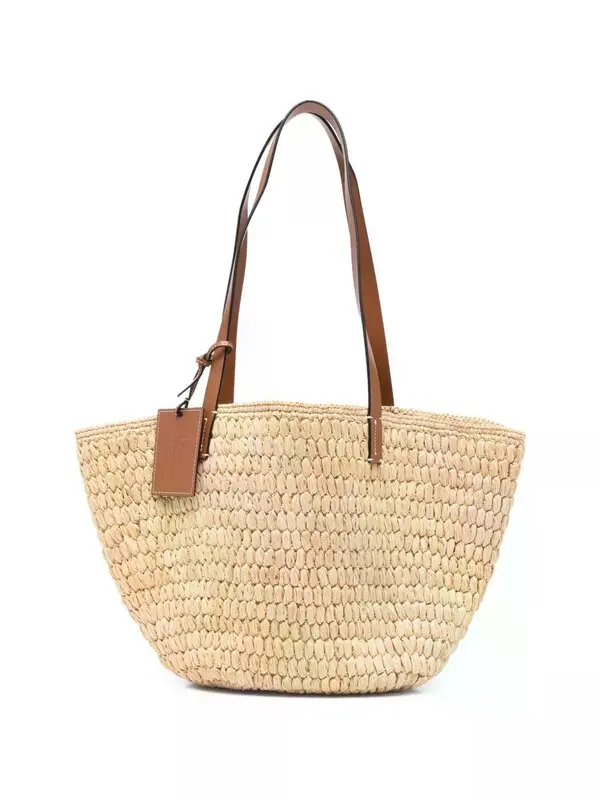 Manebí Raffia Shoulder Bag - Neutrals