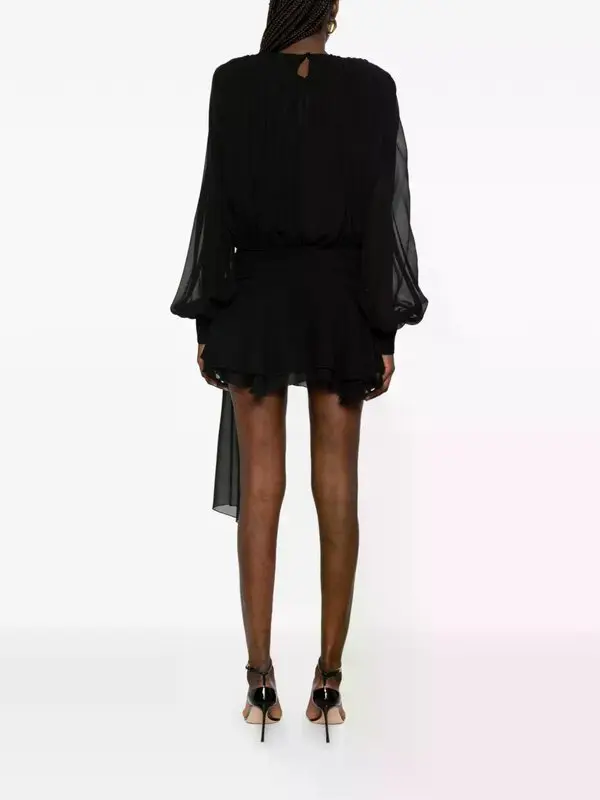 Giuseppe Di Morabito Long-sleeves Mini Dress - Black