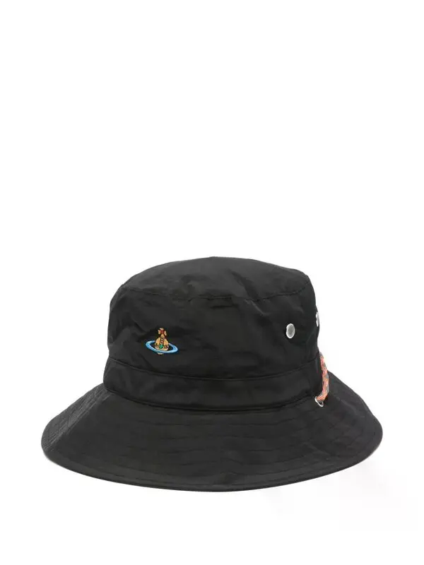 VIVIENNE WESTWOOD Orb-embroidered Adventure Hat - Black