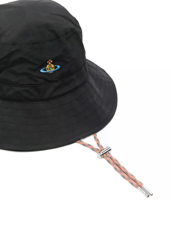 VIVIENNE WESTWOOD Orb-embroidered Adventure Hat - Black