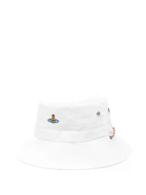 VIVIENNE WESTWOOD Logo Adventure Hat - White