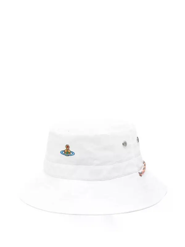 VIVIENNE WESTWOOD Logo Adventure Hat - White