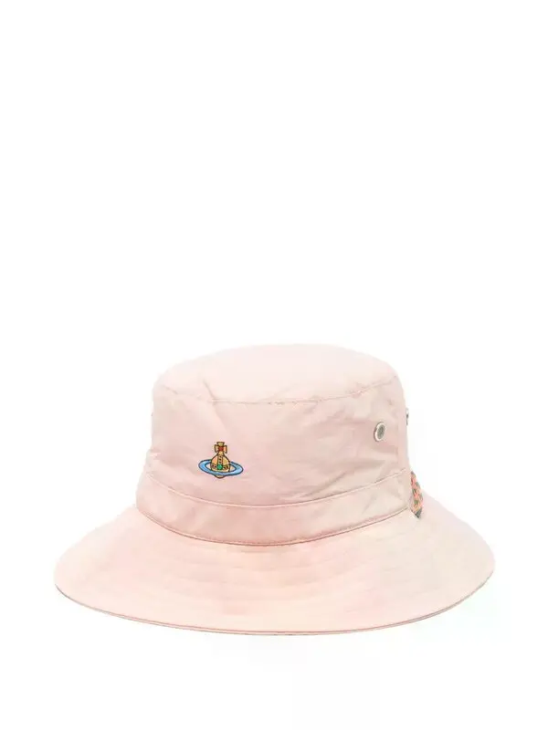 VIVIENNE WESTWOOD Orb-embroidered Adventure Hat - Pink