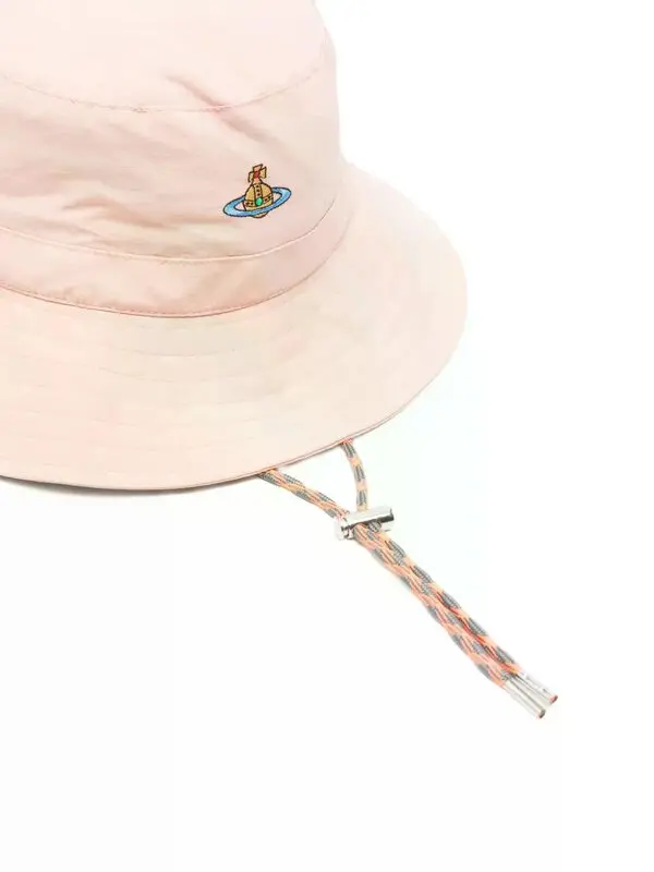 VIVIENNE WESTWOOD Orb-embroidered Adventure Hat - Pink