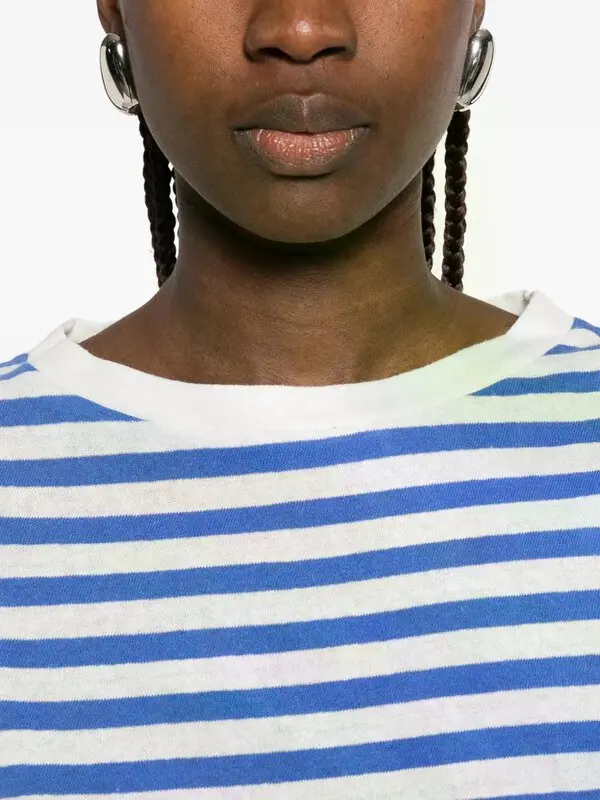 Majestic Filatures Striped Boat-neck Top - Blue