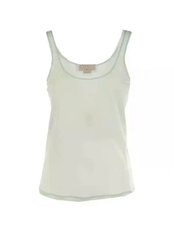GENNY Scoop-neck Tank Top - Green