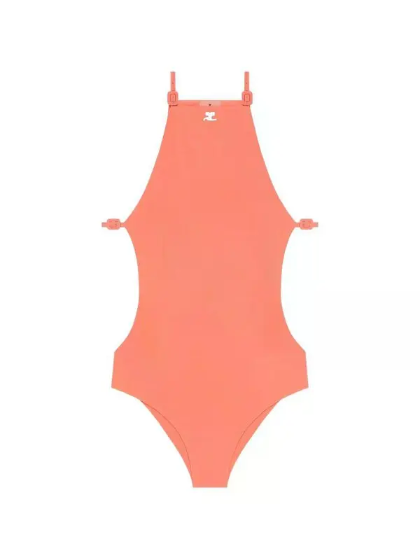 COURREGES Cut-out One-piece Swimsuit - Orange