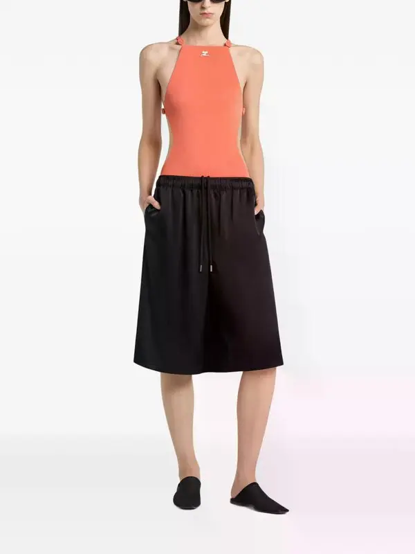 COURREGES Cut-out One-piece Swimsuit - Orange