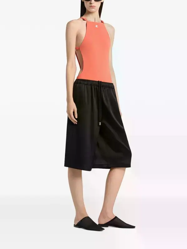 COURREGES Cut-out One-piece Swimsuit - Orange