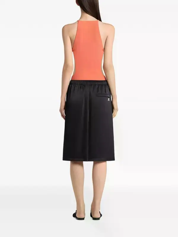 COURREGES Cut-out One-piece Swimsuit - Orange