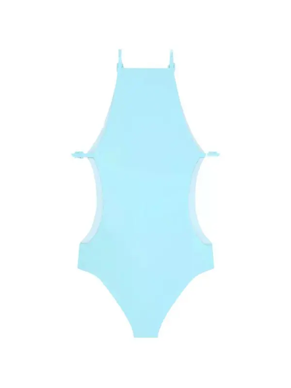 COURREGES Cut-out Swimsuit - Blue