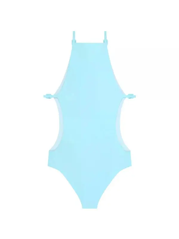 COURREGES Cut-out Swimsuit - Blue